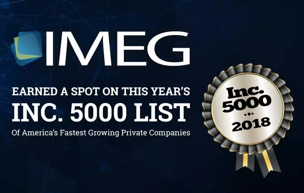 IMEG Named to 2018 Inc. 5000 List for 5th Year in a Row